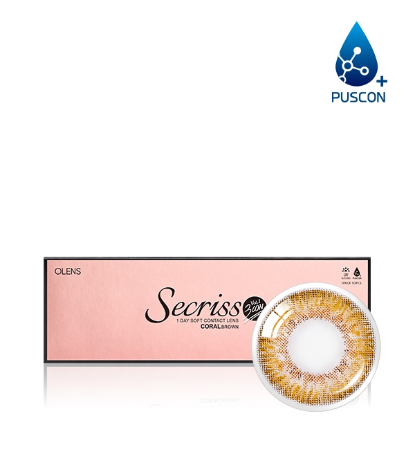 OLENS - Best Korean Colored Contact Lenses - Secriss 3con Coral Brown ...