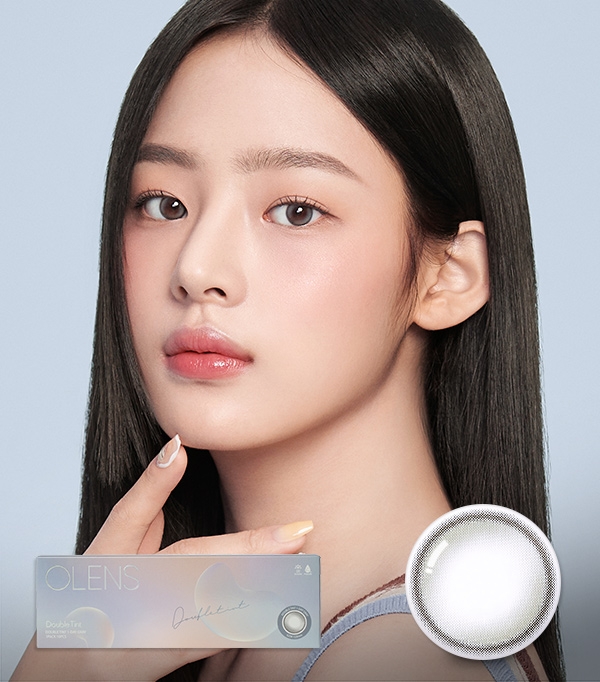 OLENS - Best Korean Colored Contact Lenses - Double Tint 1Day Gray (10p ...