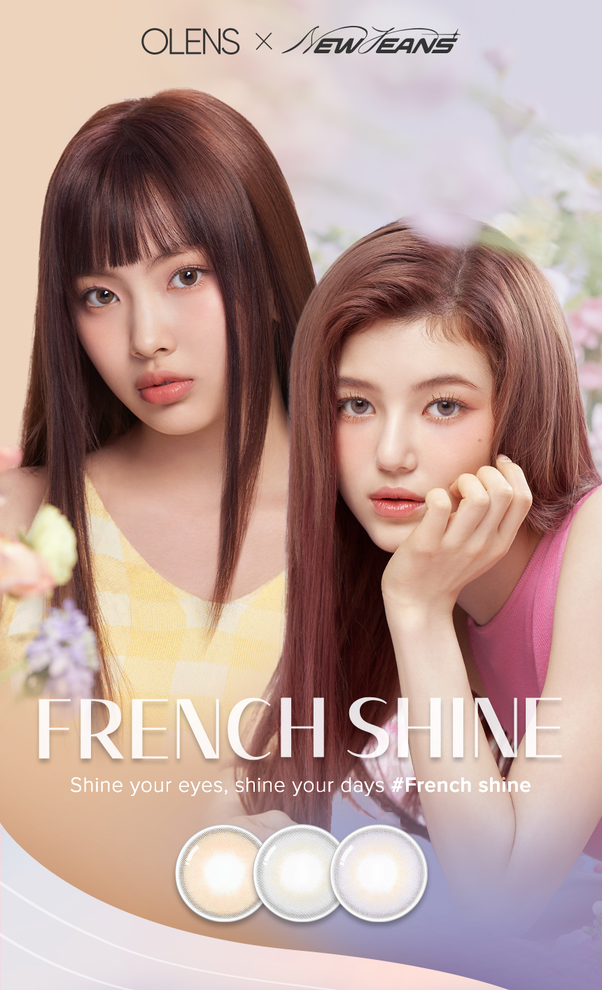 [Buy 2 Get 1 FREE] OLENS French Shine Lavender (1 Day, 10 lens/box ...