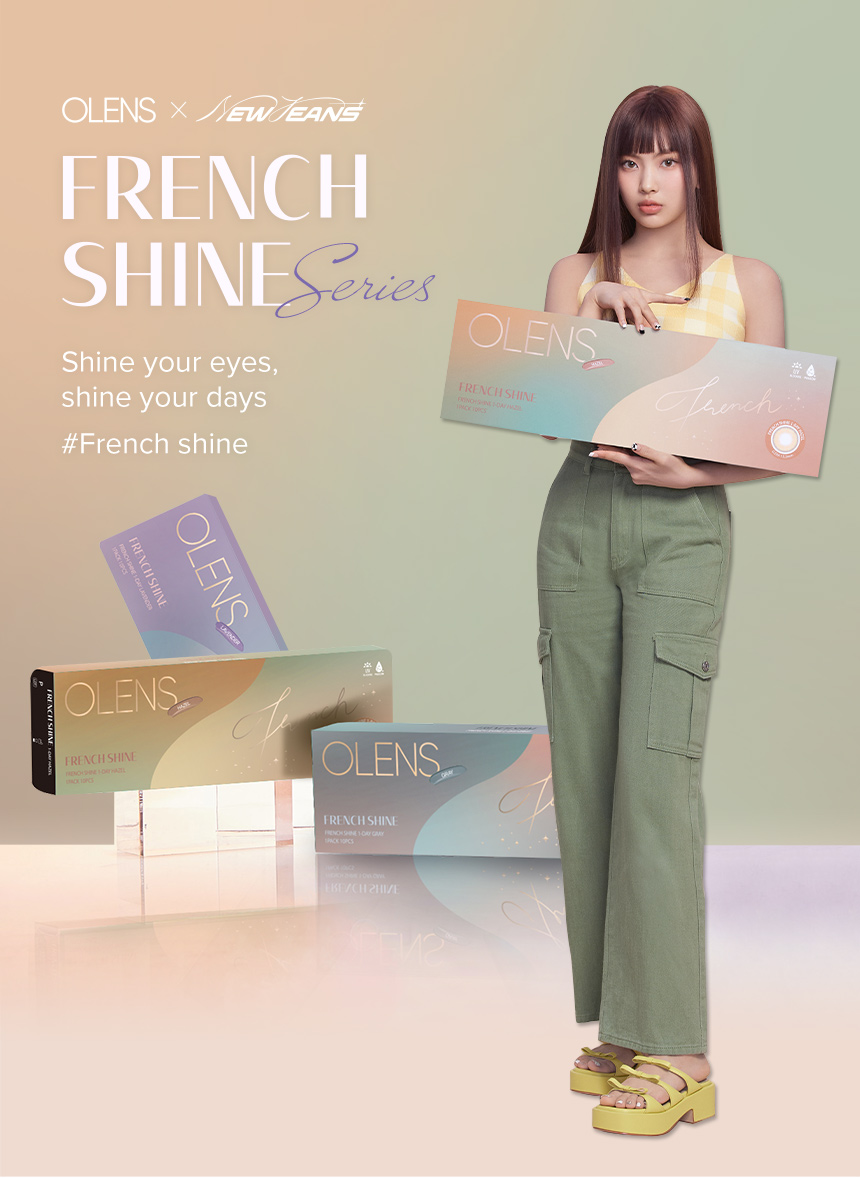 [Buy 2 Get 1 FREE] OLENS French Shine Lavender (1 Day, 10 lens/box ...